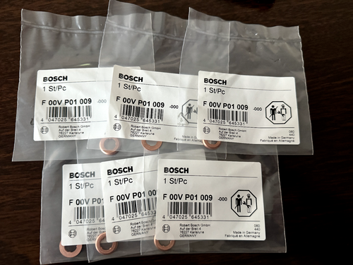 6 X Genuine BOSCH Fuel Nozzle Holder Seal Ring F 00V P01 009 059130519B ...