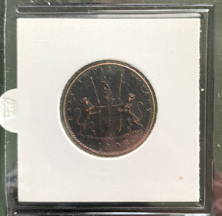 1808 Gardner Shipwreck East India Co.10 CASH Coin COA & History & Album ...