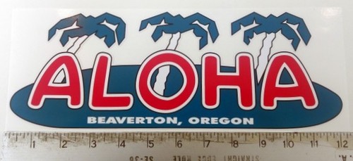 Vintage Aloha large trailer RV sticker decal | eBay