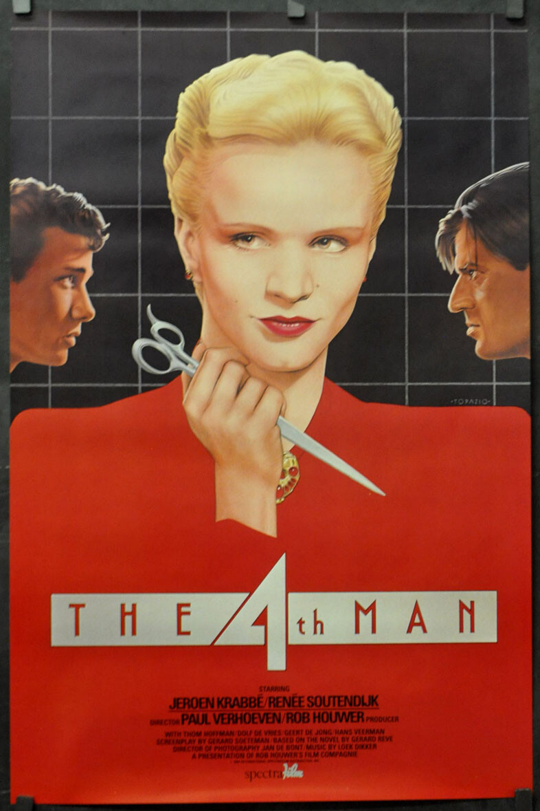 FOURTH MAN 1983 ORIGINAL 27X41 ROLLED NM MOVIE POSTER JEROEN KRABBE ...