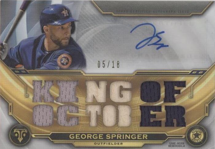 2019 Topps Triple Threads - Autograph Relics George Springer #TTAR-GS2 ...