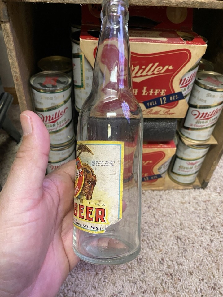 Miller Bock Beer Bottle Miller Brewing Co Milwaukee Wi 1935 W Goat Old ...