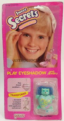Sweet Secrets Cosmetics Eyeshadow Jewelry blue sky doll 1980s Galoob ...