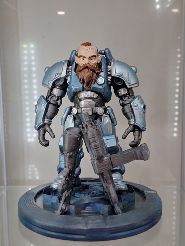 9" 1/6 Jartemus Cyber Soldier Dwarf Collectible Statue 3D Printed ...