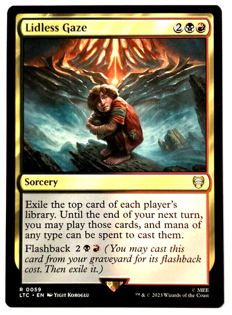 MTG Lidless Gaze Tales of Middle-earth Commander 59 Regular Rare for ...