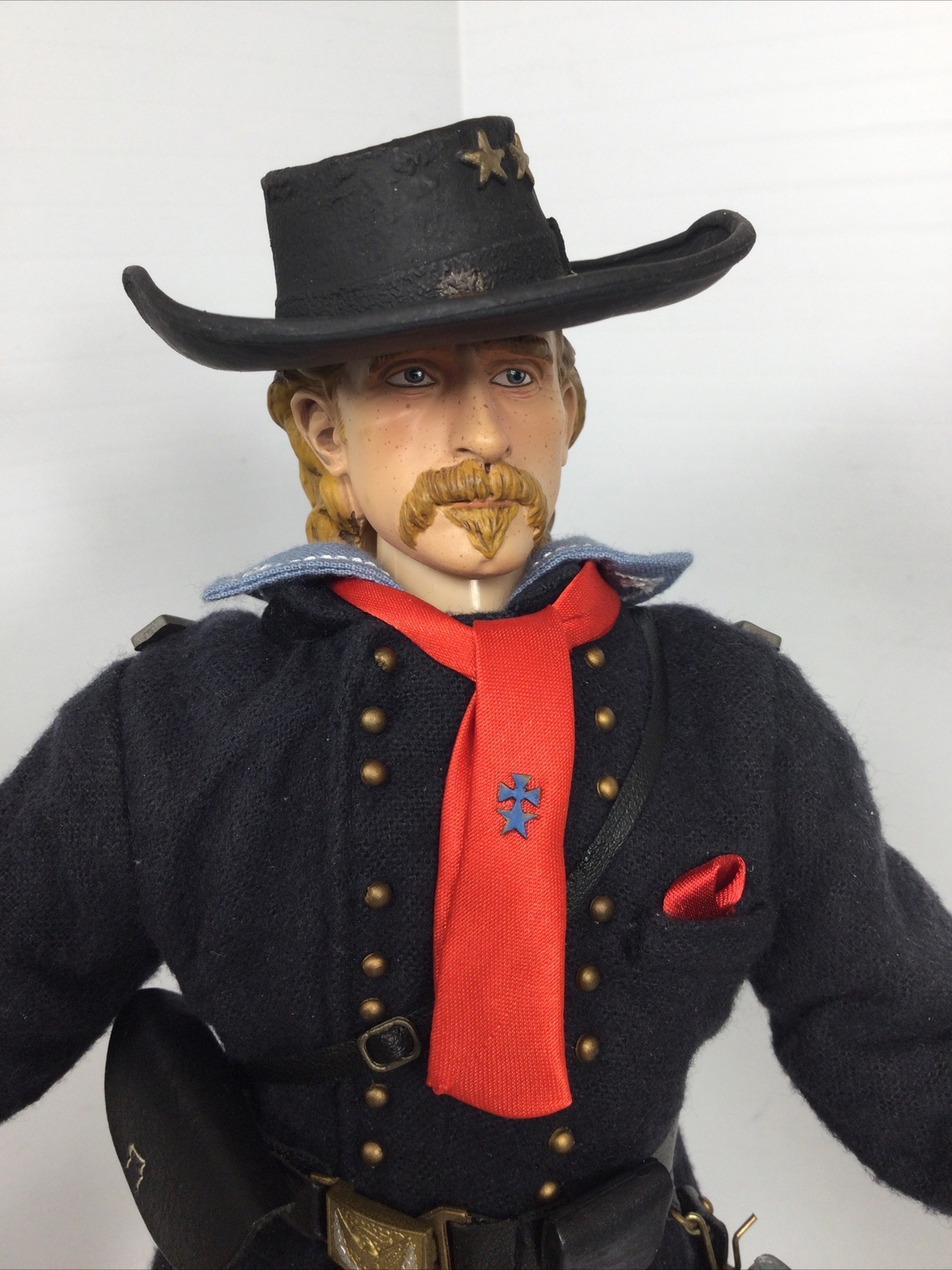 1/6 US CIVIL WAR UNION GENERAL GEORGE A. CUSTER COLT + SWORD & OAK ...