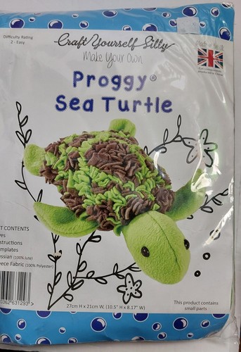 Craft Yourself Silly PROGGY SEA TURTLE Make Your Own Fleece Rag Craft ...