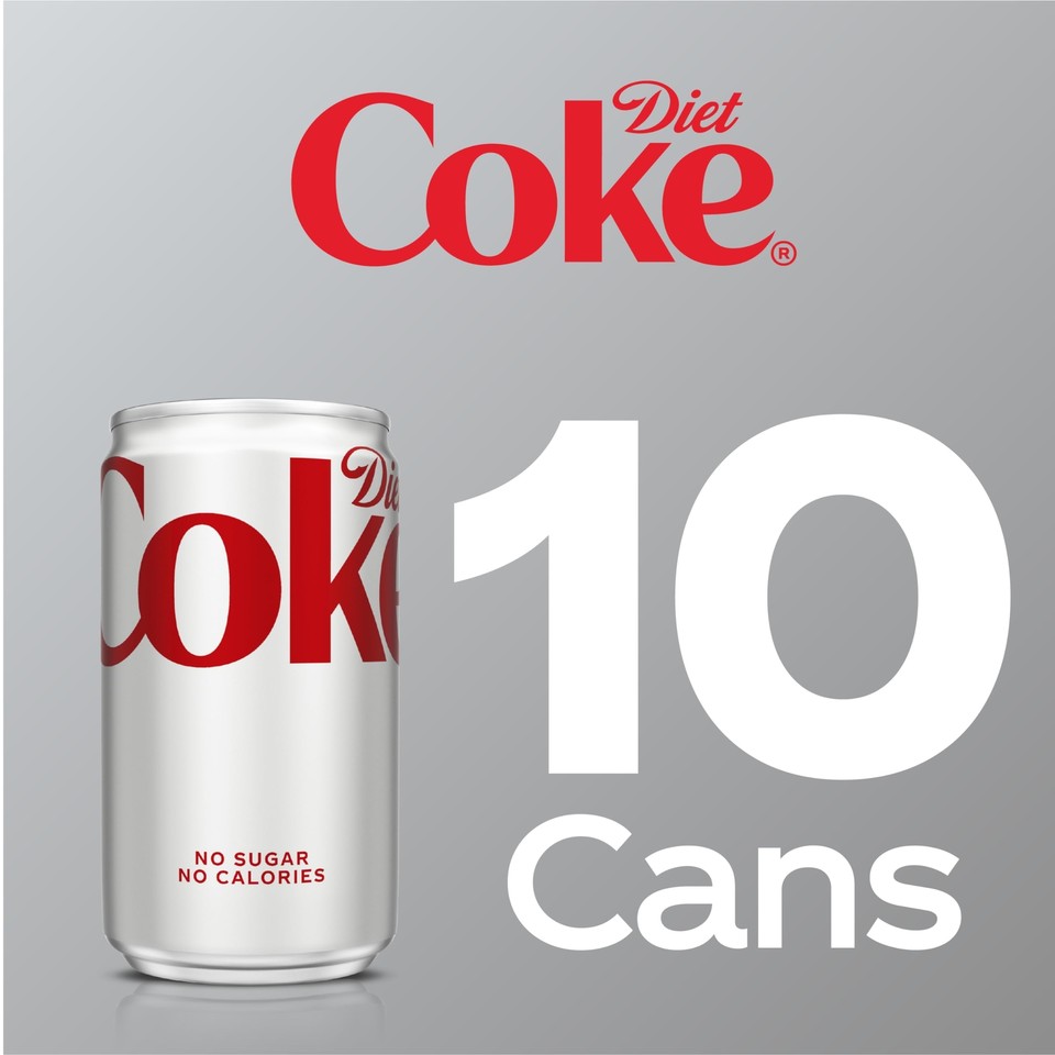 Diet Coke Mini-Can 7.5oz 10 Pack Package May Vary | eBay