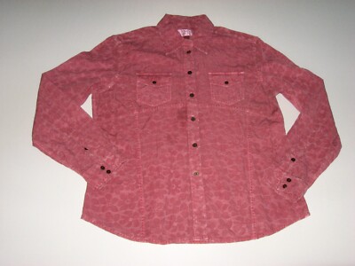 Ryan Michael Women's Western Silk Blend Long Sleeve Button Up Shirt ...