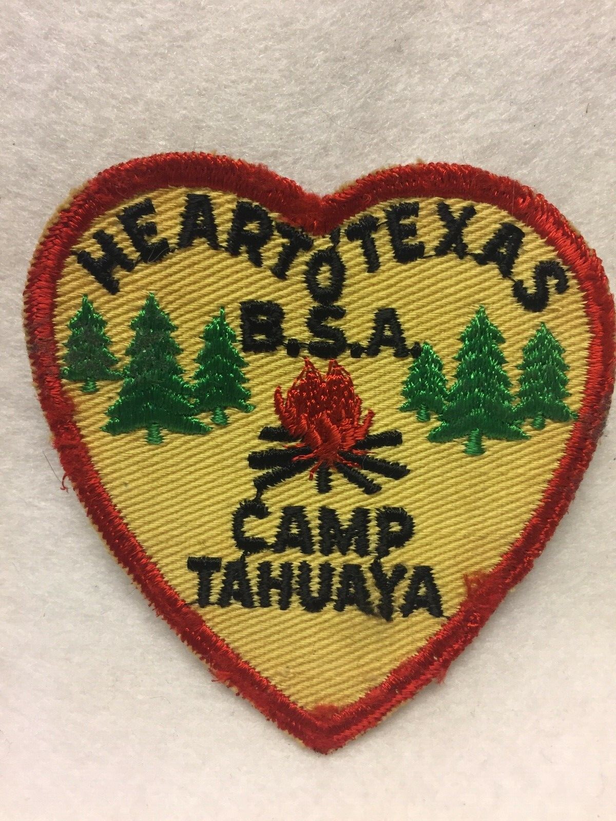 (rt3) Boy Scouts- Heart of Texas - Camp Tahuaya patch | eBay