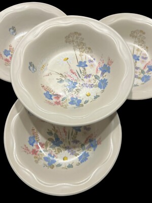 Poole Pottery X 4 Springtime Cereal Bowls 16cm | eBay