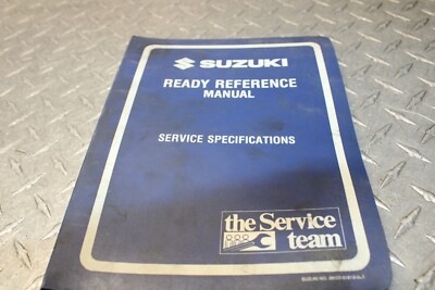 Suzuki 1995 'S' Model Ready Reference Service Specifications | eBay