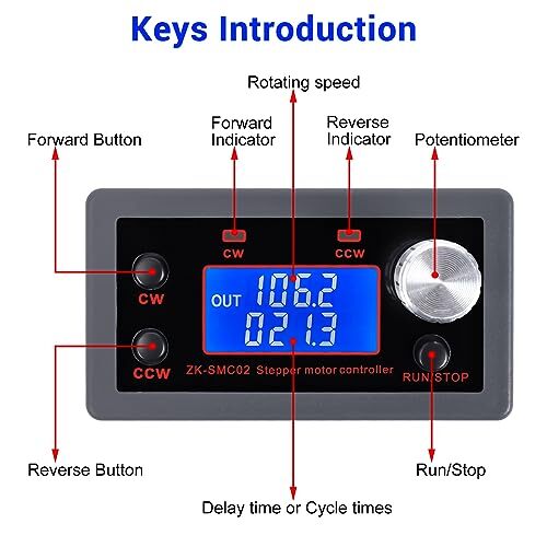 Stepper Motor Driver Controller with Pulse Speed & Angle Control Module ...
