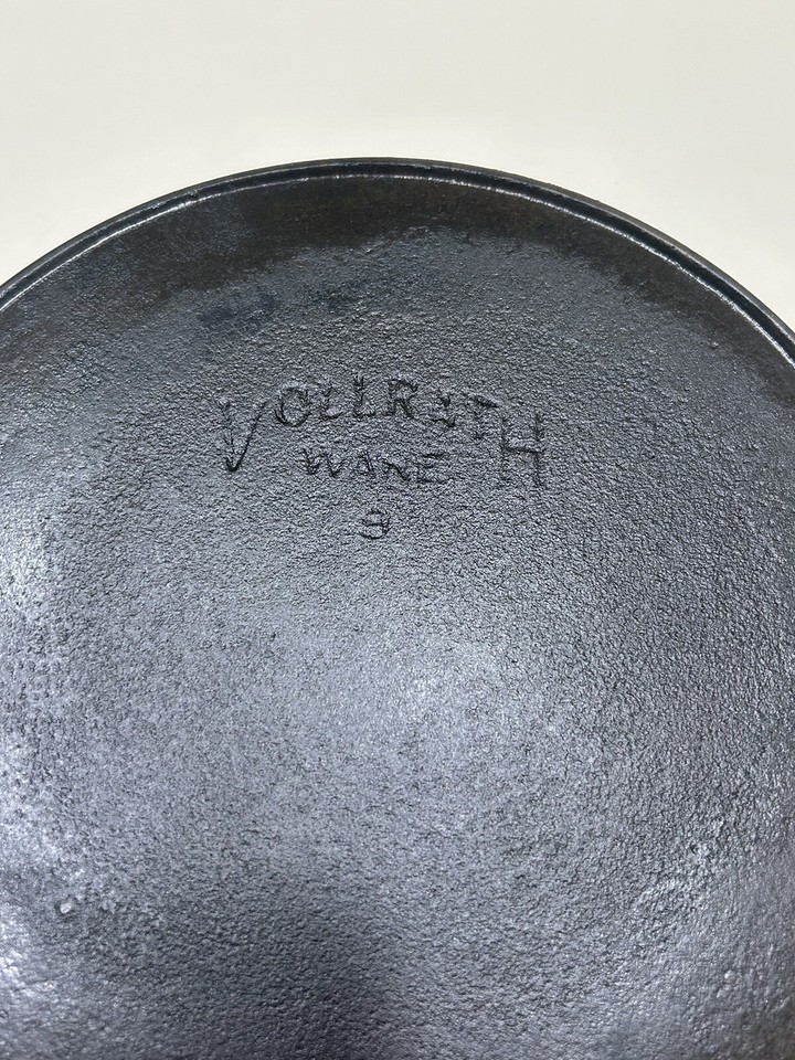 Vollrath Ware No 9 Cast Iron Skillet Frying Pan Heat Ring Base Vintage ...
