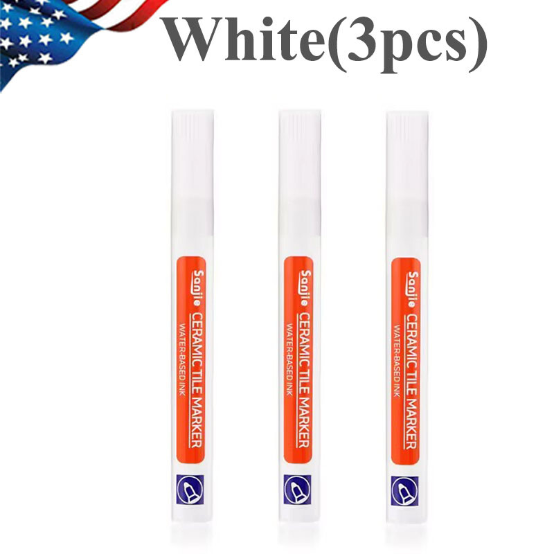 3/6pcs Grout Pen White Tile Marker Paint Mold & Waterproof Tile Caulk ...