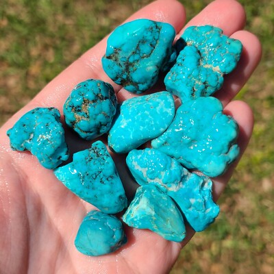 NATURAL HUBEI TURQUOISE ROUGH 92.7 GRAMS | eBay