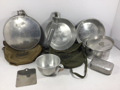1940's Palco Canteen & Mess Kit w/ Carrying Bags | eBay