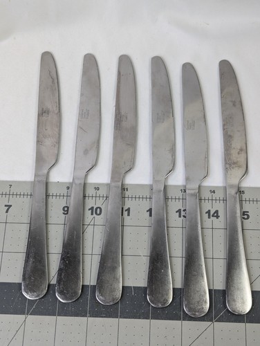 Mikasa Gourmet Basics Satin Butter Knives Lot of 6 Knife | eBay