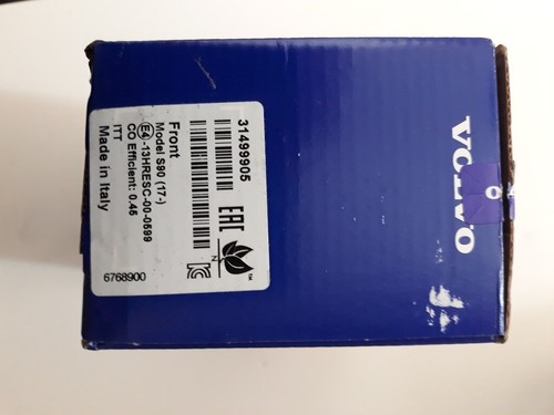 Genuine Volvo Front Brake Pad Kit XC60 S90 V60 XC40 31499906 18" Brake ...