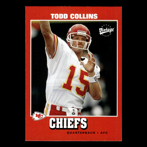 Todd Collins #81 2001 Upper Deck Vintage Kansas City Chiefs Football ...