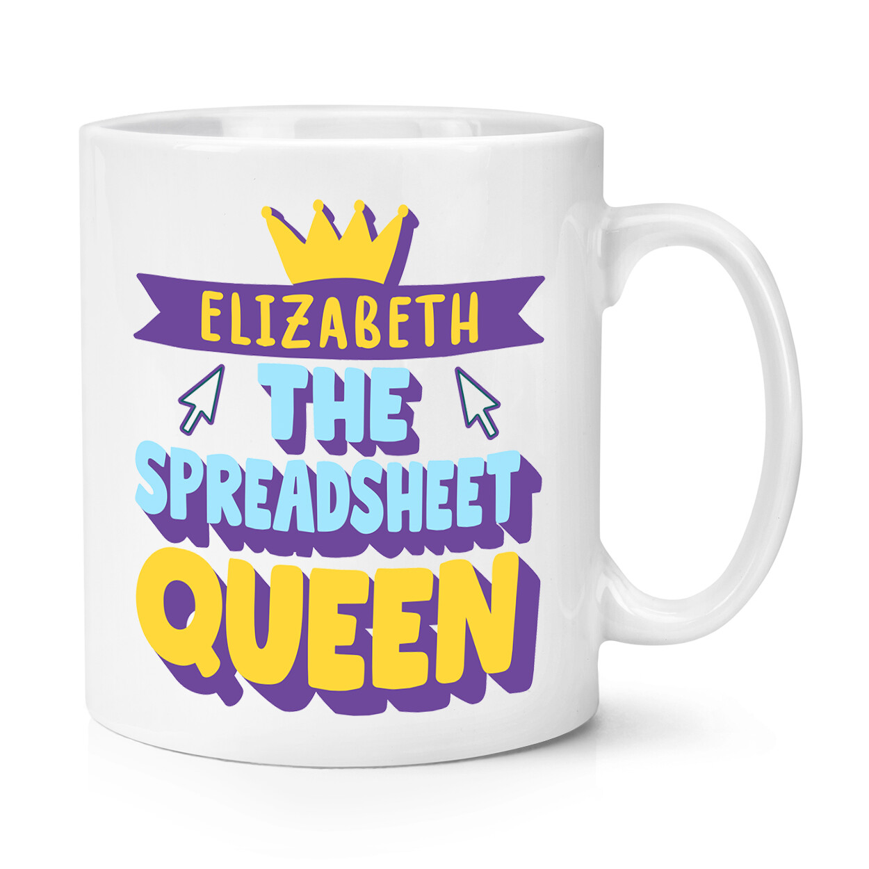 Personalised The Spreadsheet Queen 10oz Mug Cup Mum Mothers Day Best ...