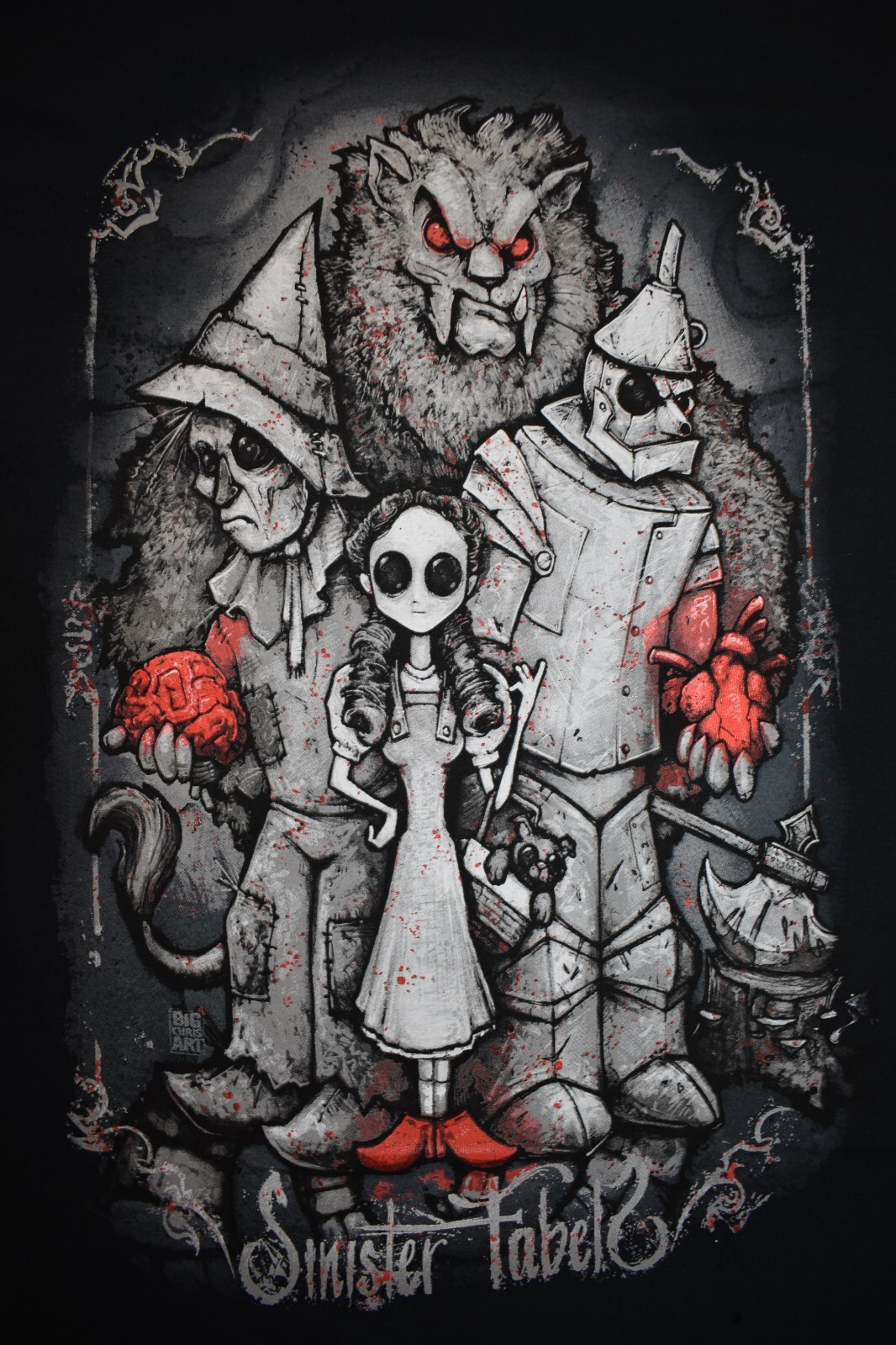 Get Down Art GDA Mens Sinister Fabels Fables Wizard Of Oz Horror Shirt ...