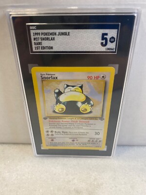 1999 Pokémon 1st Edition Jungle Snorlax PSA 5 Mint 27/64 | eBay