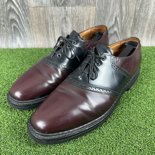 Allen Edmonds Polo Shelton Burgundy Leather Oxford Dress Shoes Sz 11 A ...