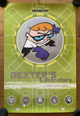 Genndy Tartakovsky SIGNED 24"x36" Dexter's Laboratory Poster PSA/DNA ...