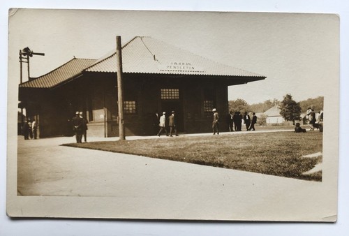 OR RPPC Postcard Pendleton Oregon station depot OWRR&N Railroad RR ...