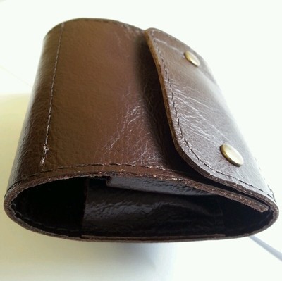 .223/.204/.222. 10 round Bullet wallet. Brown real leather. With studs ...