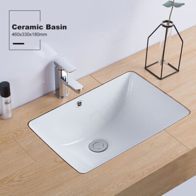 Bathroom Vanity Inset Ceramic Basin Hand Wash Sink Bowl Undermount ...