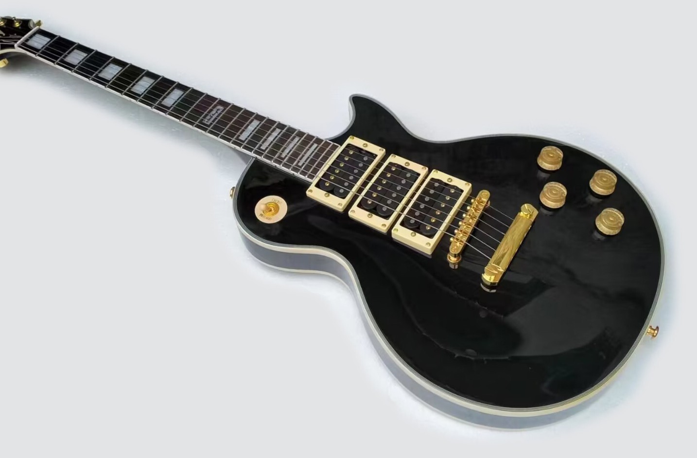 Peter Frampton Black Phenix Inspired Electric Guitar Fret nibs Ebony ...