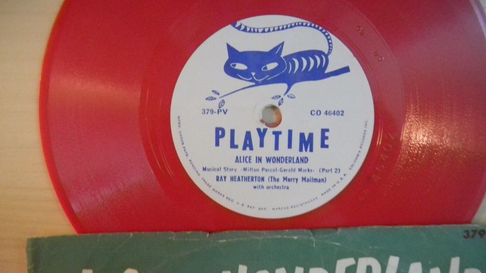 Playtime/Columbia RED Records ALICE IN WONDERLAND 78rpm 50s | eBay
