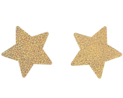 Sexy Gold Glitter Star Breast Nipple Covers Stickers Burlesque Pasties ...