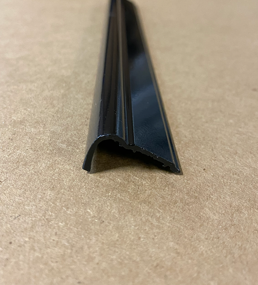92" Black RV Filon Trim Cover Aluminum Non-Insert Trailer Edge - 1 1/16 ...