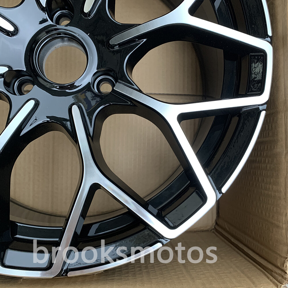 16X6 17X7 STAGGERED B STYLE BLACK WHEELS RIMS FITS FOR SMART FORTWO ...