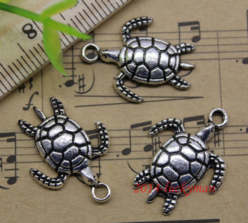 30/60pc retro Jewelry Making DIY Sea turtles alloy charms pendants | eBay