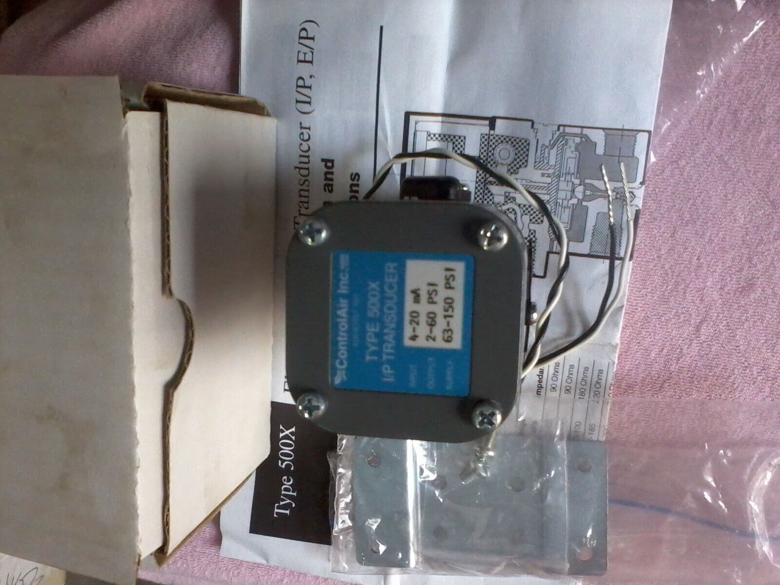 Control Air Inc Current To Pressure Converter Transducer Type 500X USA ...