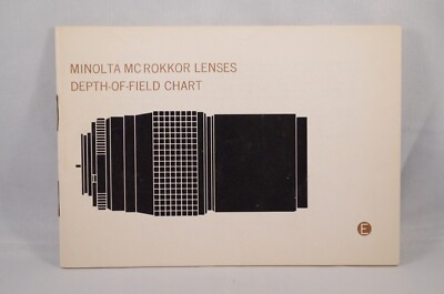 Brochure/Mode d’emploi/Notice en Anglais - MINOLTA MC Rokkor Lenses ...