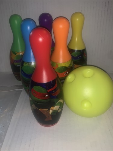 NINJA TURTLES Bowling Set Toy Gift Set For Kids Indoor Outdoor Fun 6 ...