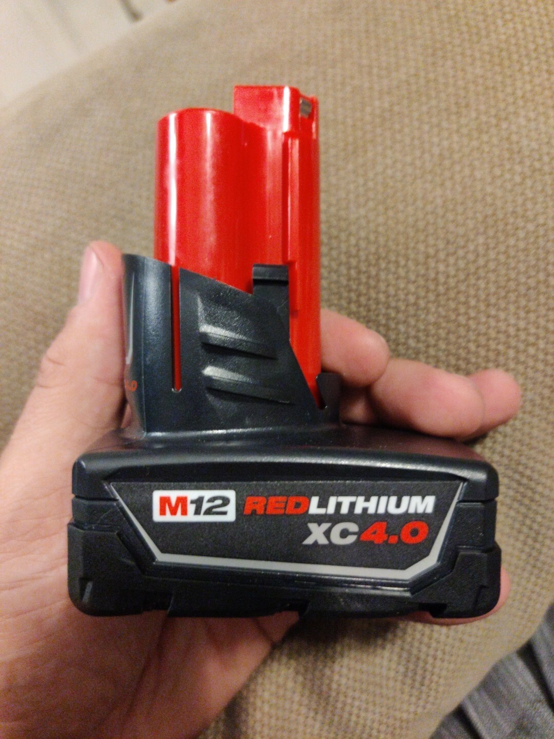 New Milwaukee 48-11-2440 Battery M12 12V 12 Volt XC 4.0 Ah Red Lithium ...