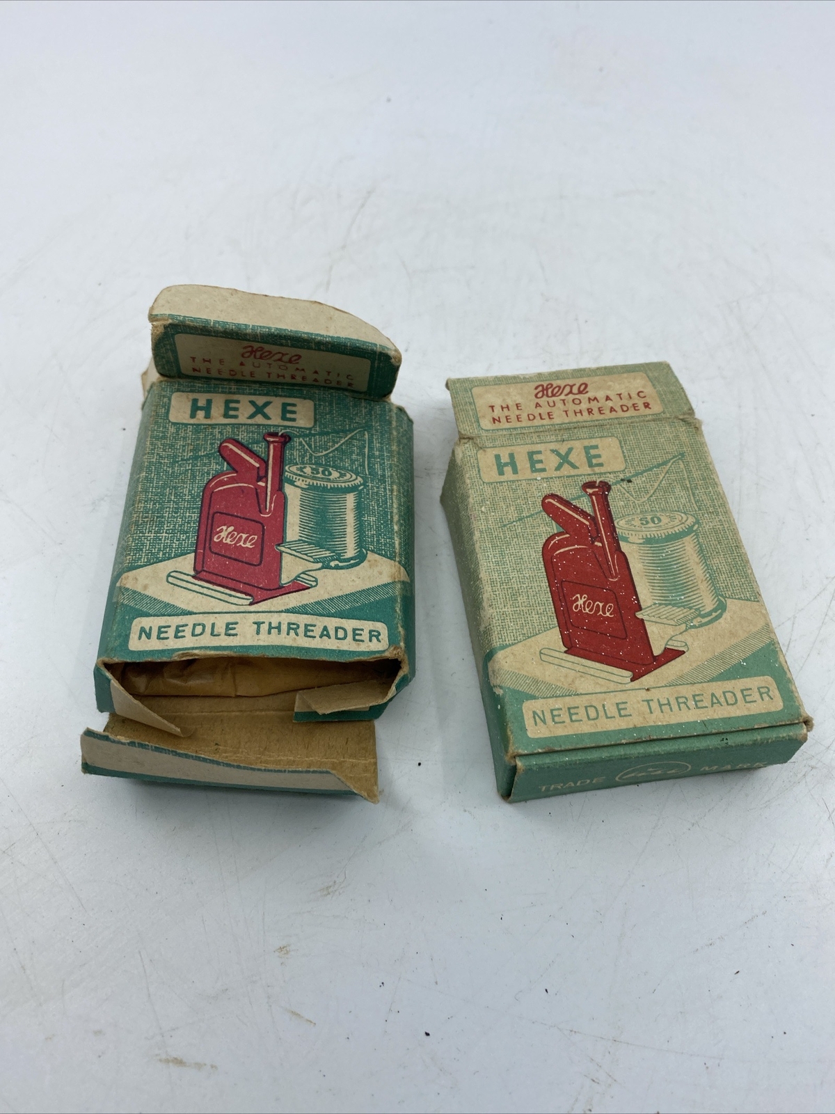 Vintage Plastic Hexe Automatic Needle Threader with Instructions ...