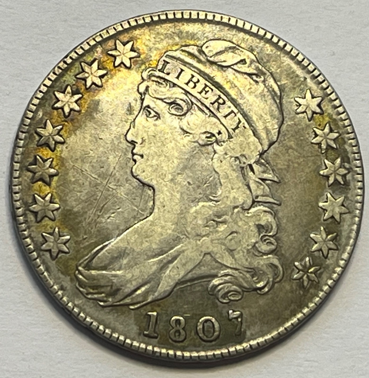 1807 Capped Bust Half Dollar - Better Date Circulated 50C piece | eBay