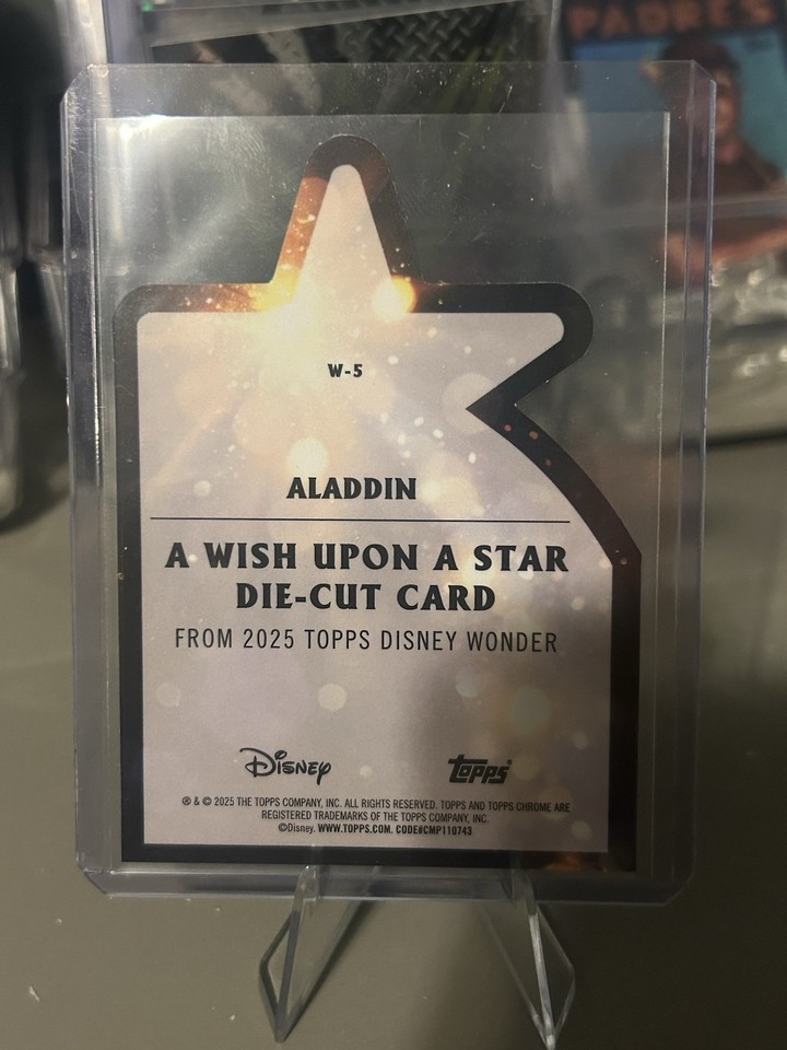 2025 Topps Disney Wonder Aladdin Wish Upon A Star Die-cut | eBay