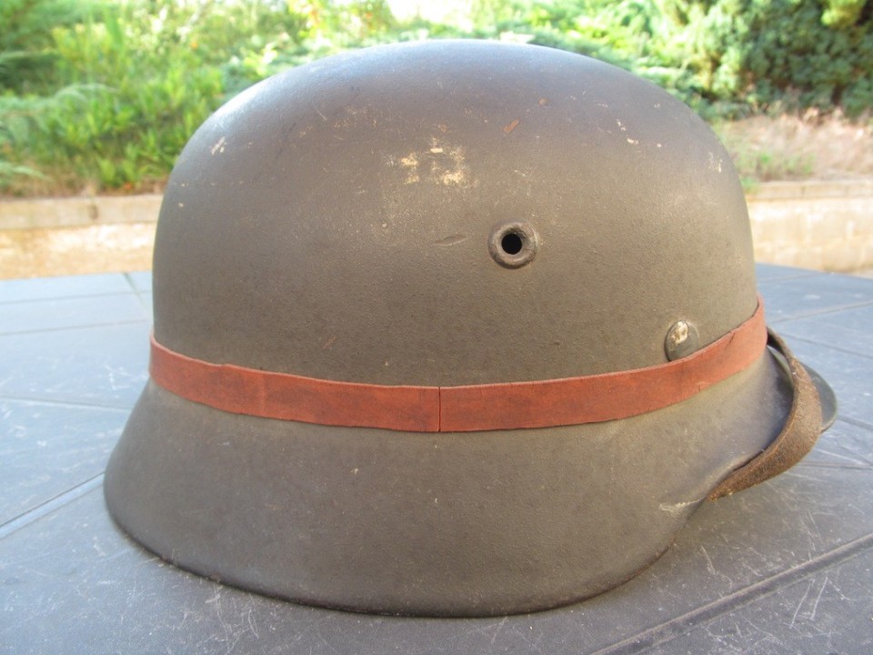 WW2 German helmet band for camouflage -RED- some showing age | eBay
