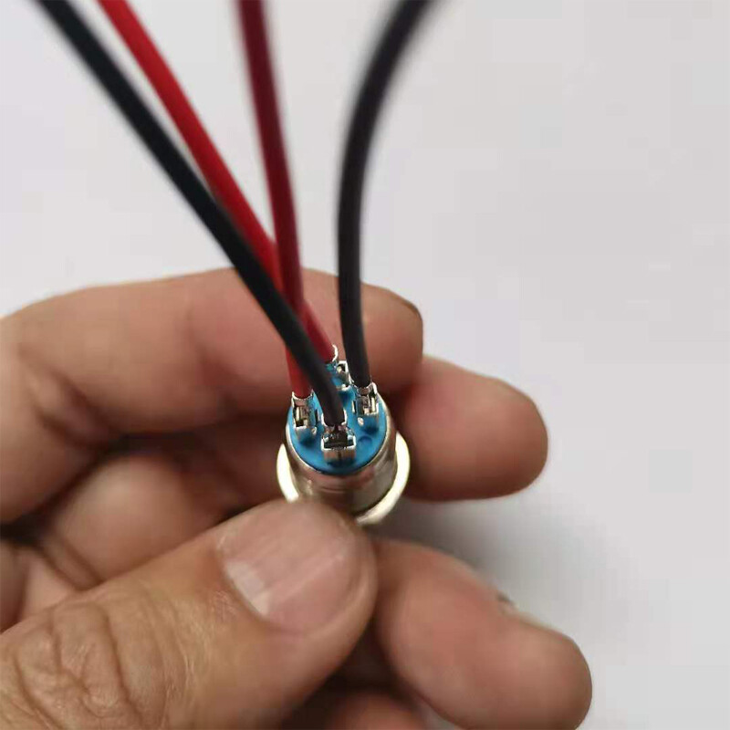 Metal On/Off Illuminated Power Switch Push Button Red LED Light 12V ...