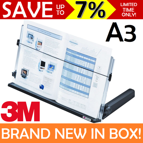 NEW IN BOX 3M Document Copy Holder Desk Stand A3 A4 Adjustable 330 ...