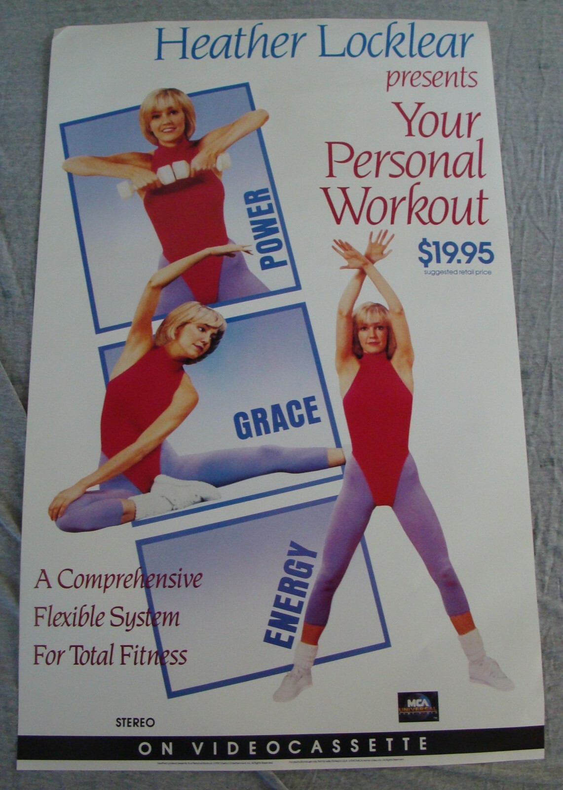 HEATHER LOCKLEAR Your Personal Workout video store poster original ...