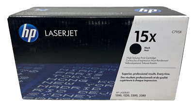 HP C7115X 15X TONER ORIGINALE LASERJET 1000W/1005W/1200/1220/3300/3310 ...